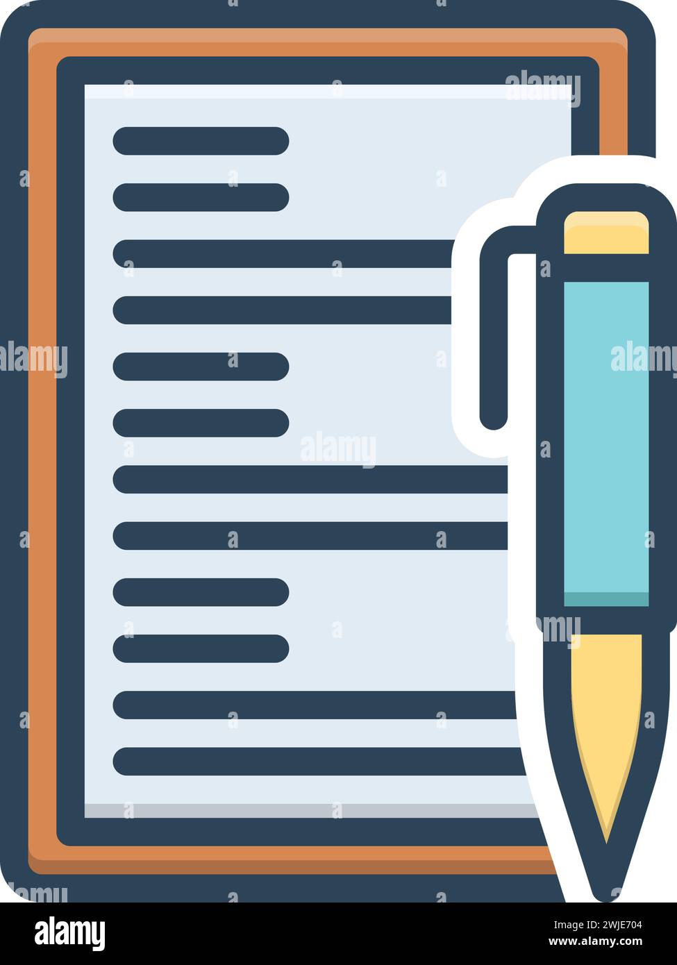 Icon for briefing,paper Stock Vector Image & Art - Alamy