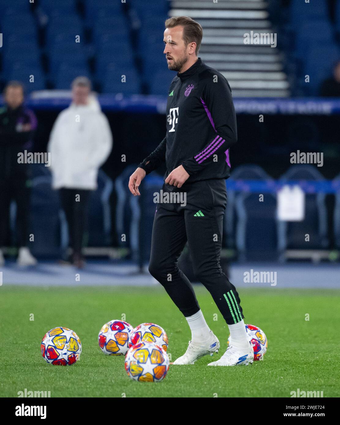 Rom, Italy. 14th Feb, 2024. Soccer: Champions League, Lazio Rome ...