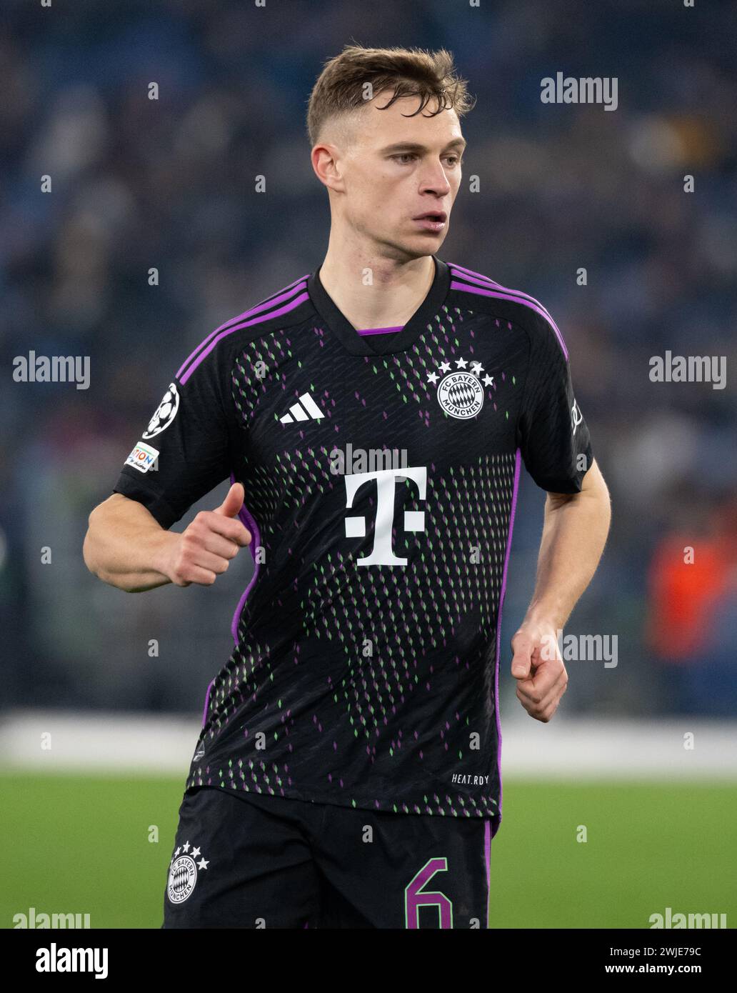 Rom, Italy. 14th Feb, 2024. Soccer: Champions League, Lazio Rome ...