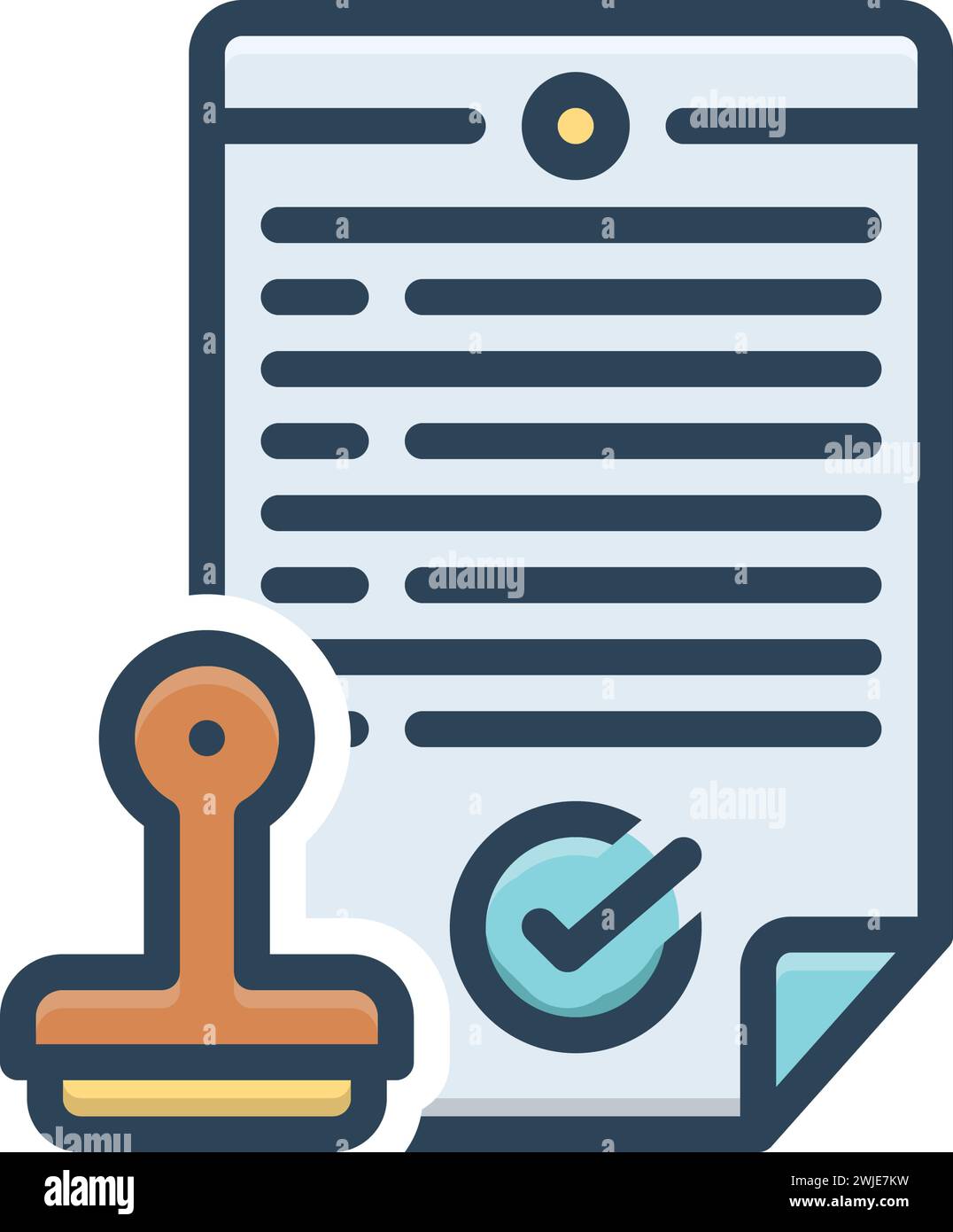 Icon for regulated,notary Stock Vector Image & Art - Alamy