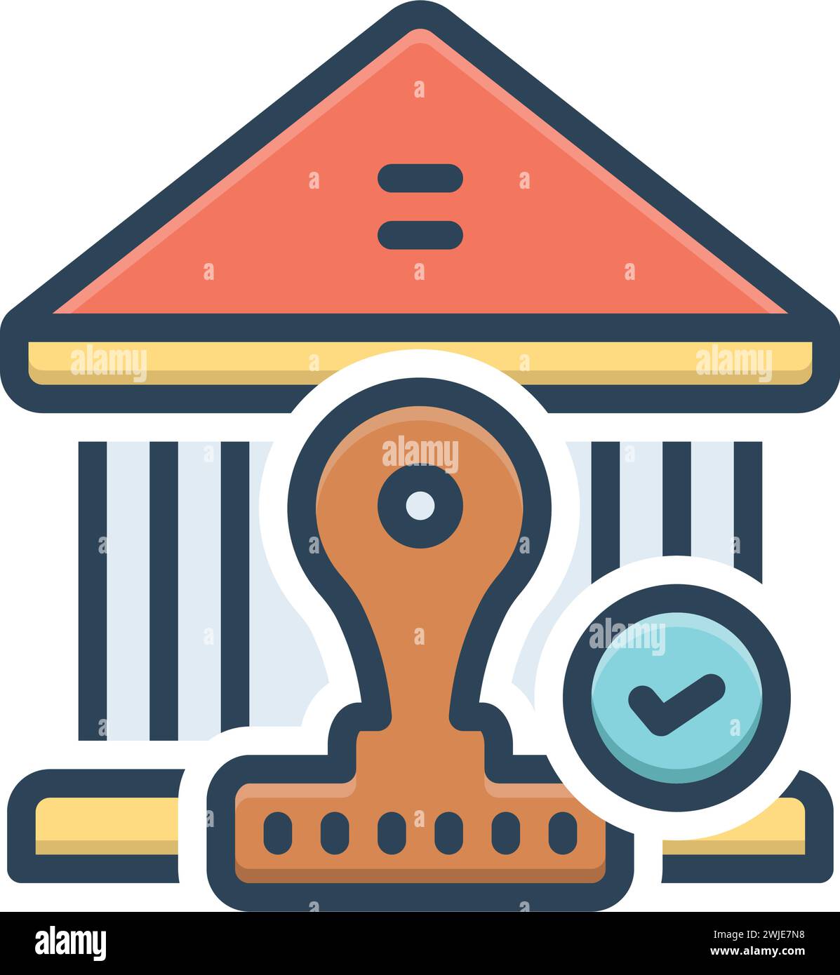 Icon for authority,approve Stock Vector Image & Art - Alamy