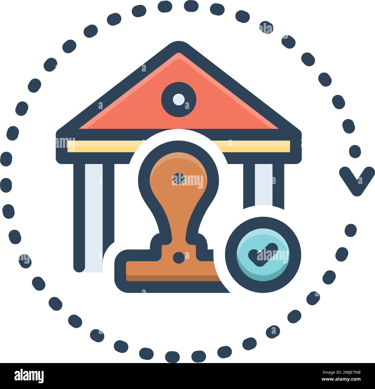 Icon for authority,approve Stock Vector Image & Art - Alamy