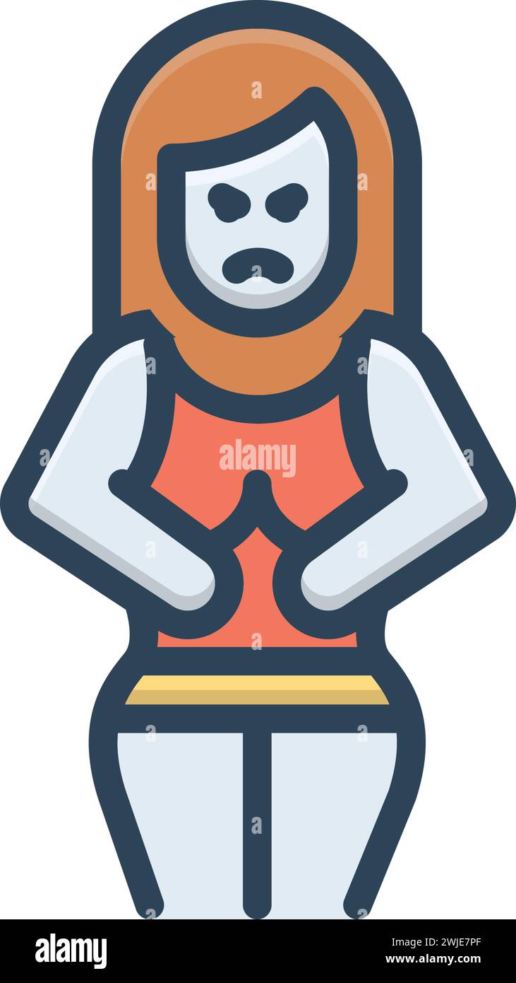 Icon for periodic,abdominal Stock Vector Image & Art - Alamy