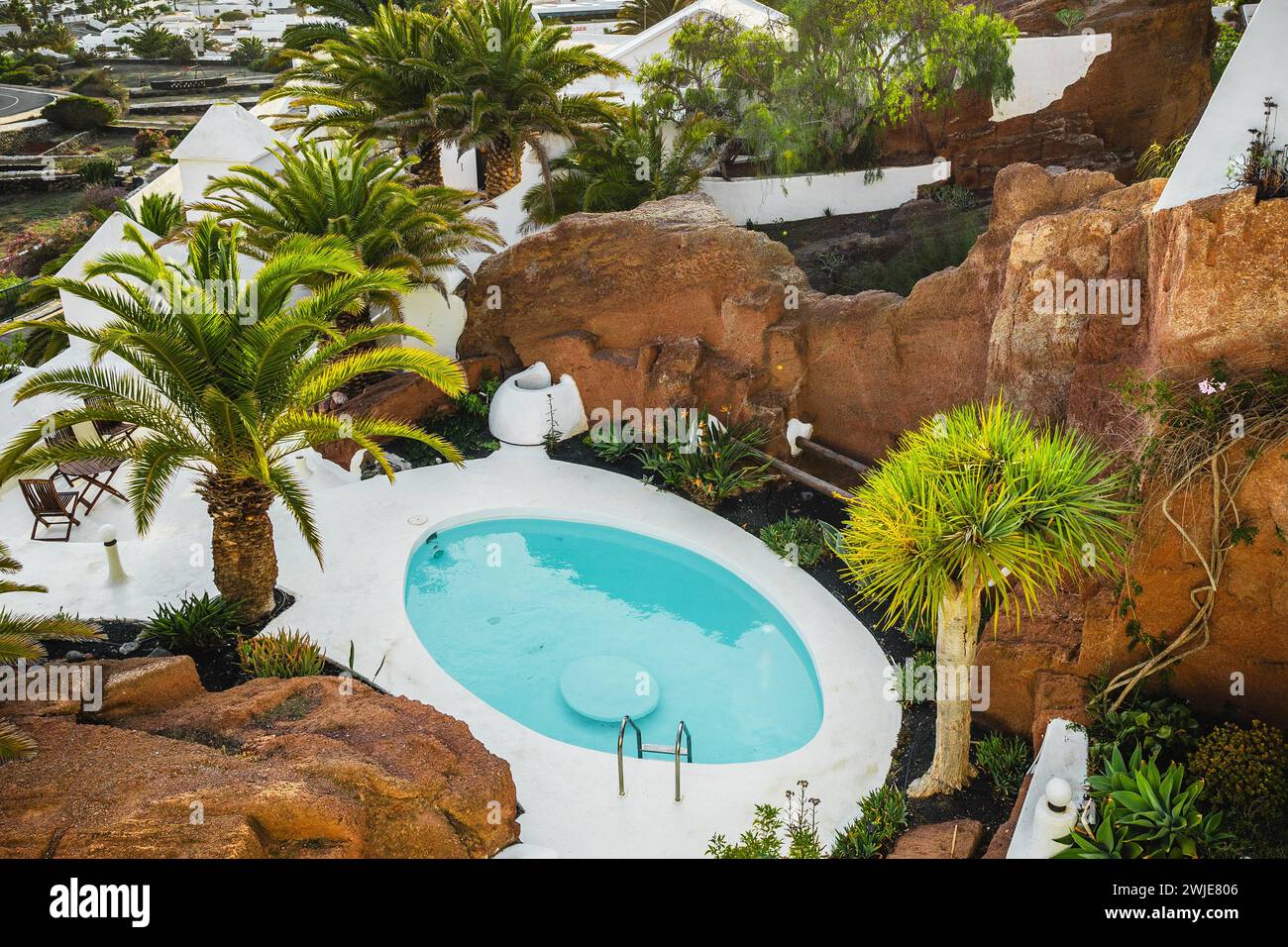 Lagomar museum built by Cesar Manrique in Nazaret, Lanzarote Stock ...