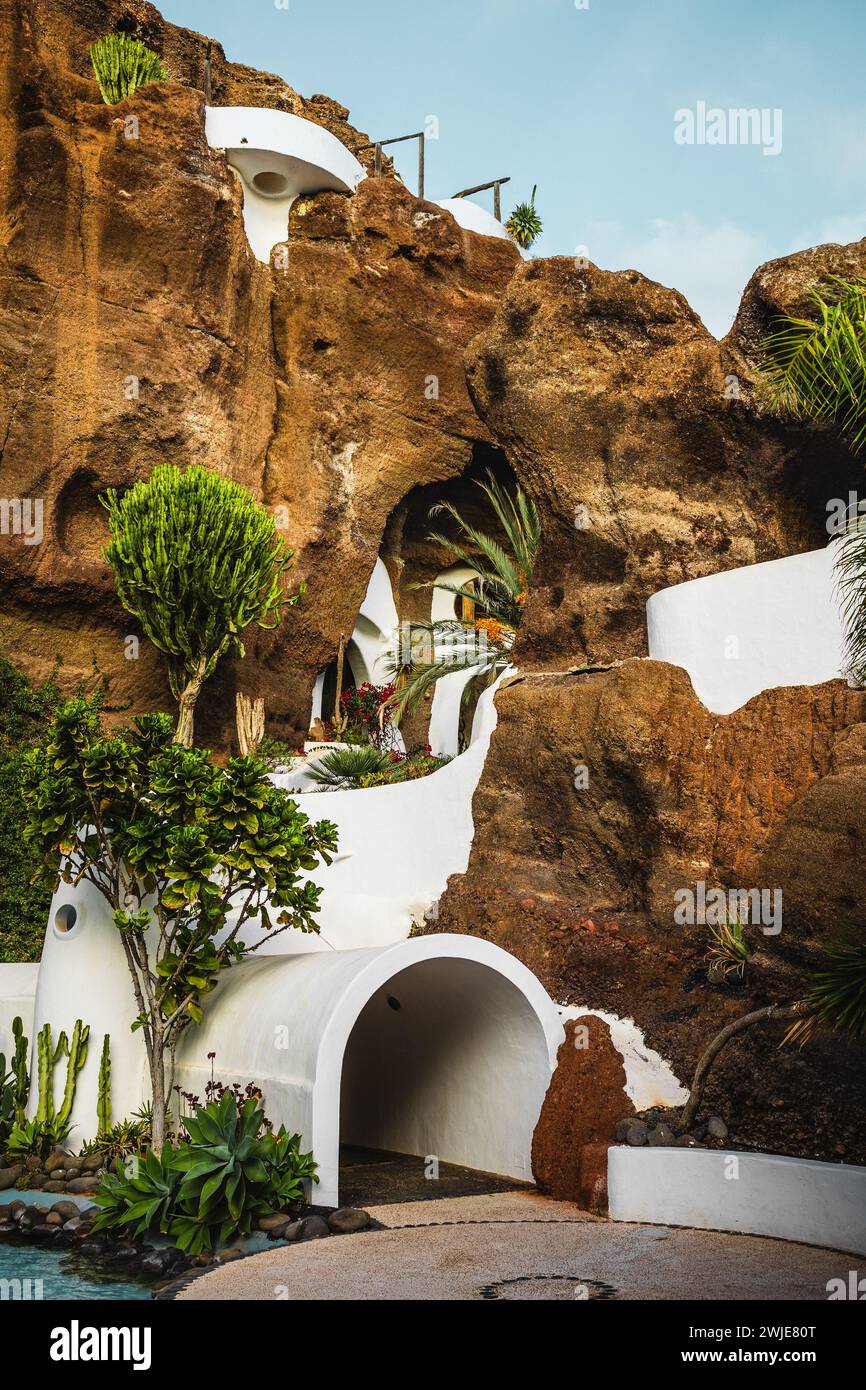 Lagomar museum built by Cesar Manrique in Nazaret, Lanzarote Stock ...