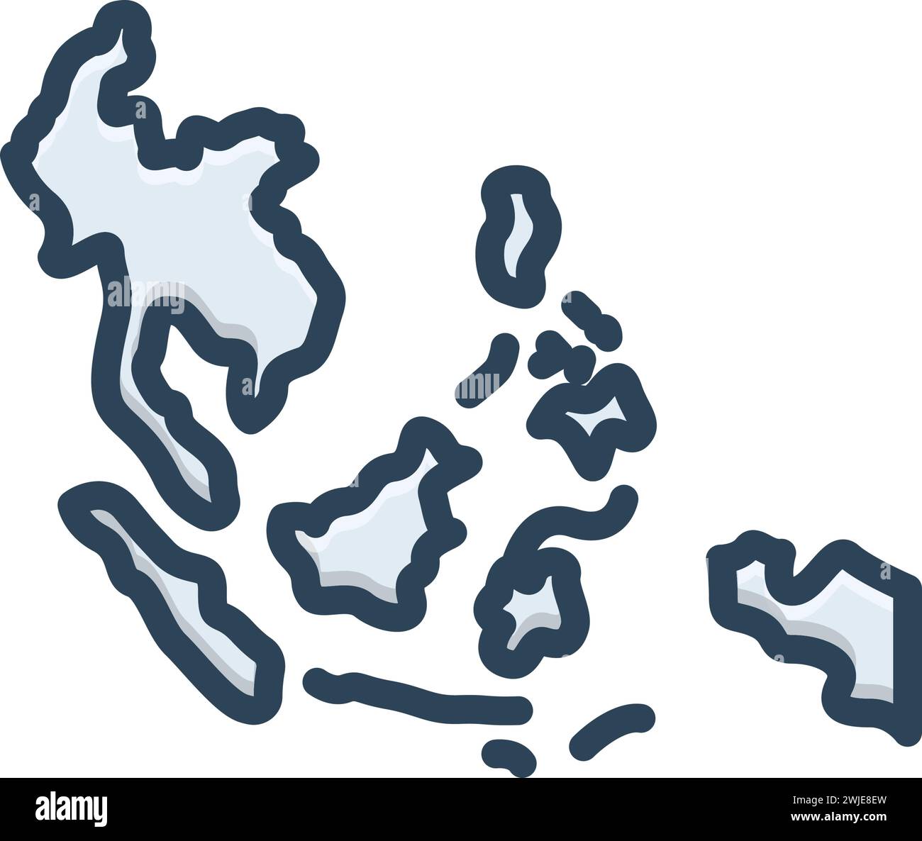 Southeast asia map Stock Vector Images - Alamy