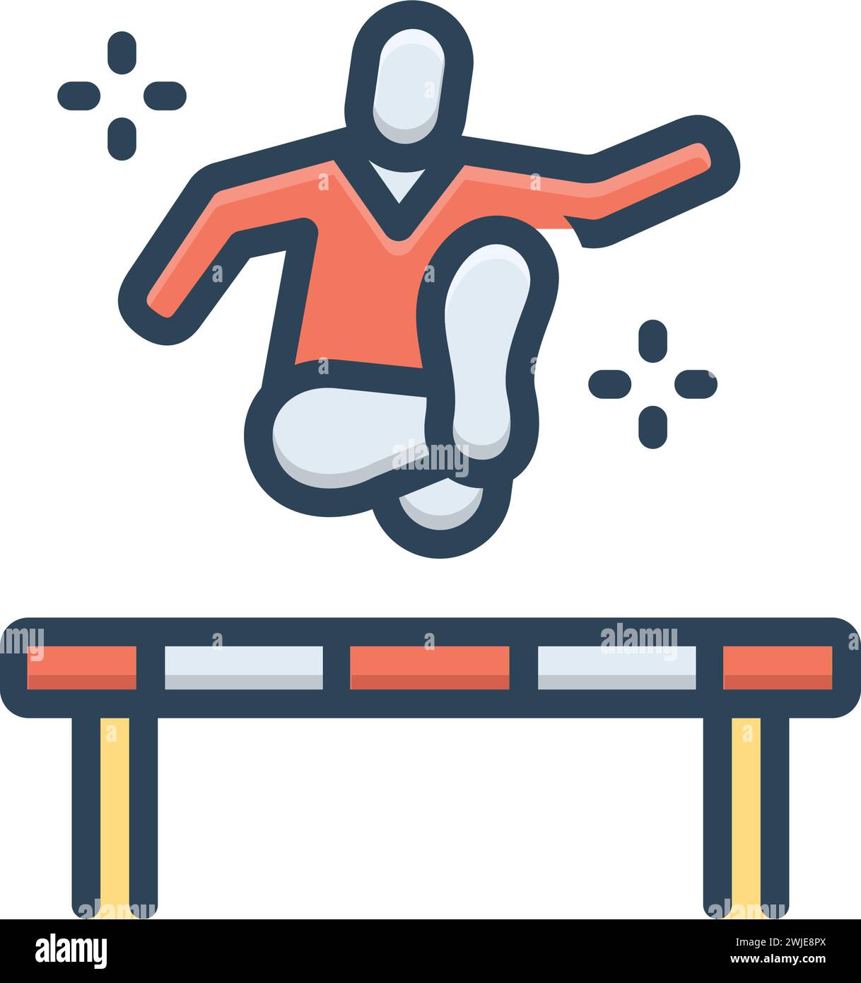 Athletics hurdle Stock Vector Images - Alamy