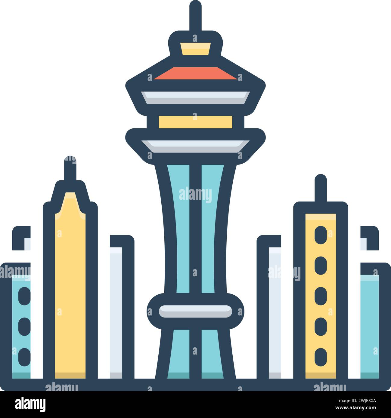 Icon for seattle,tower Stock Vector Image & Art - Alamy