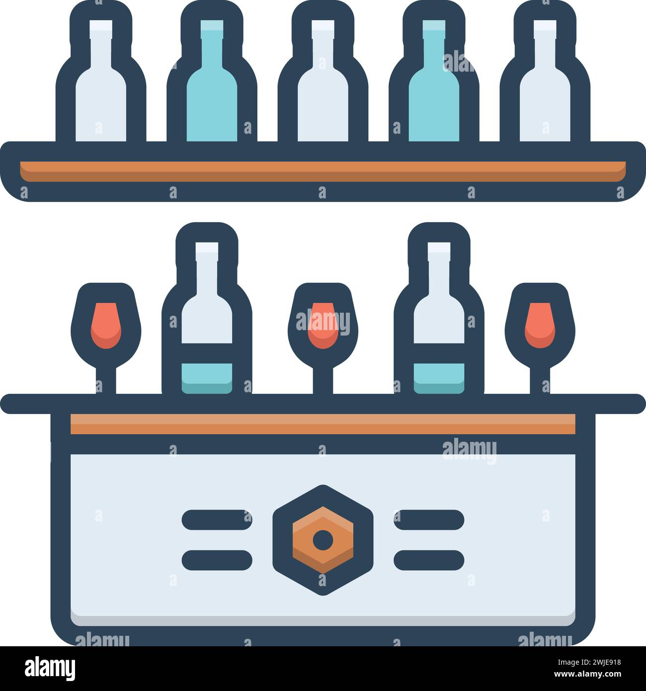 Bar stall Stock Vector Images - Alamy