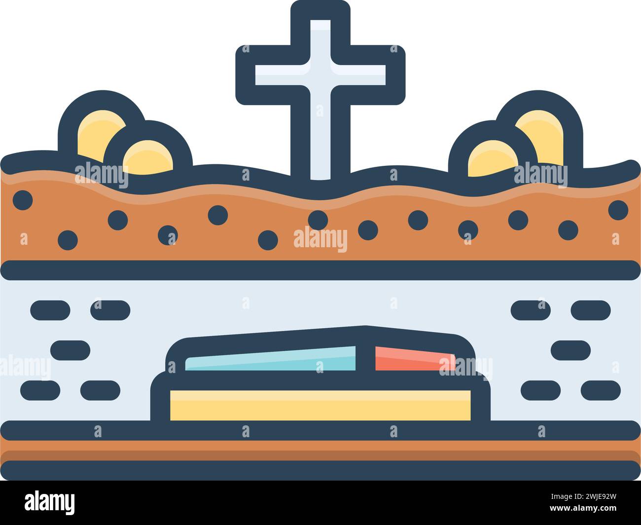 Where are they buried Stock Vector Images - Alamy