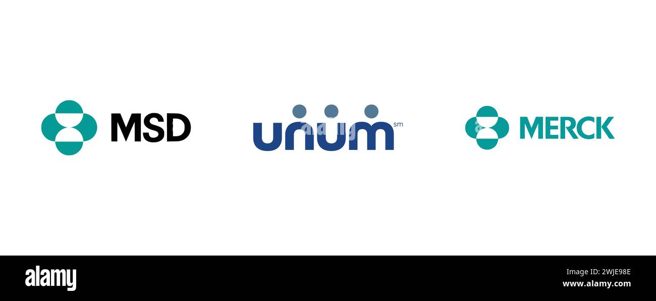 Unum, Merck Sharp and Dohme MSD, Merck. Editorial vector illustration ...