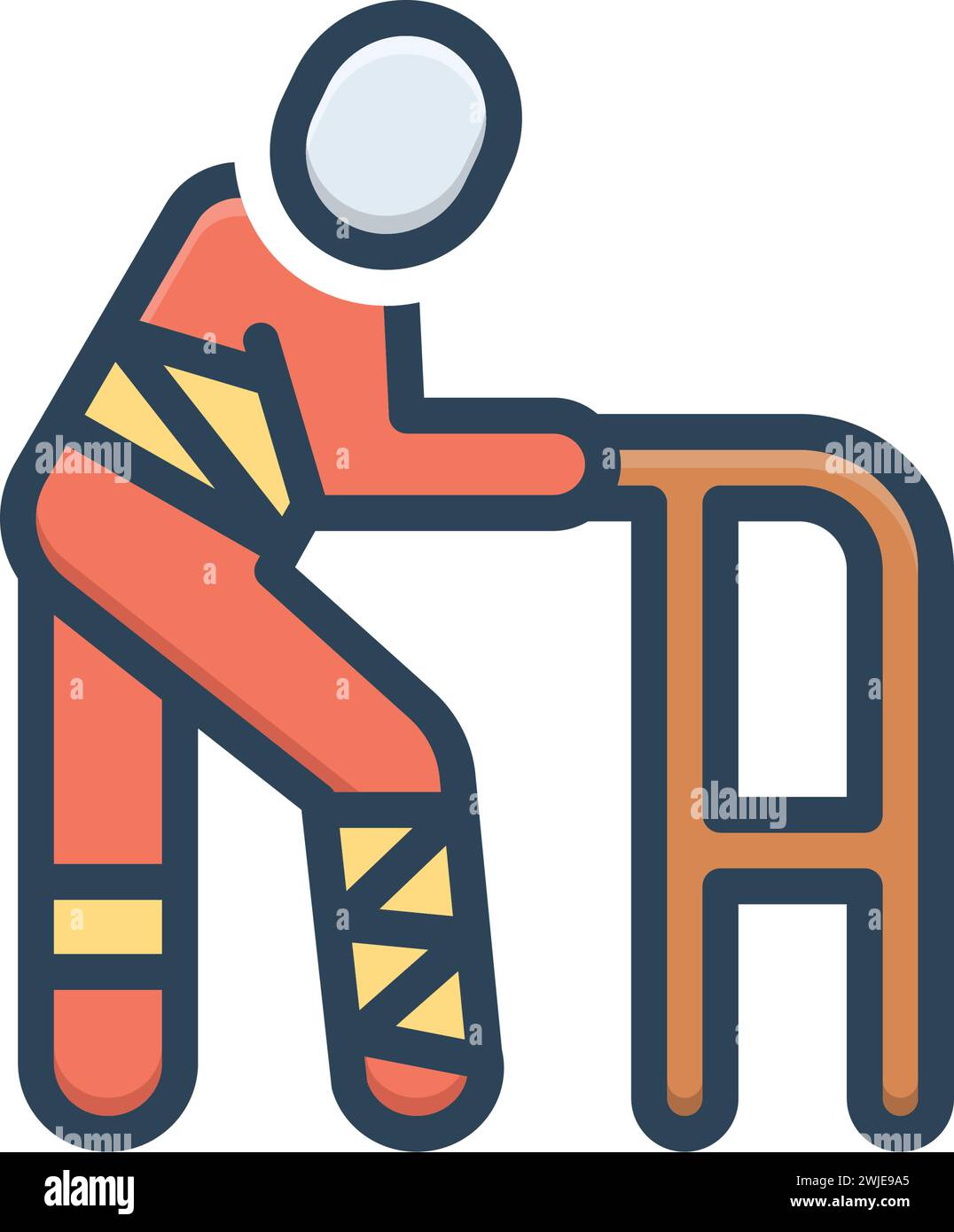 Icon injured hurt Cut Out Stock Images & Pictures - Alamy