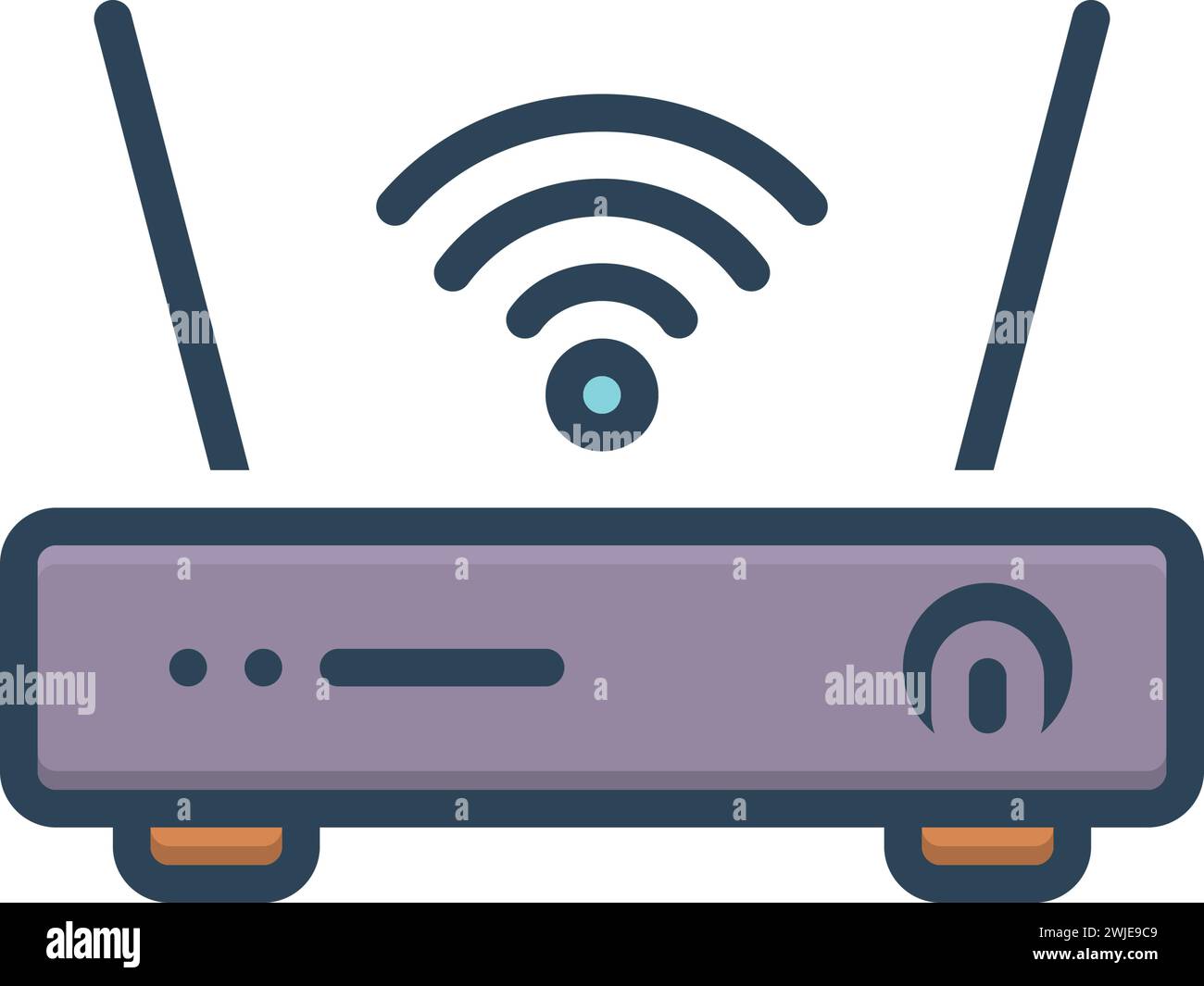Broadband modem vector vectors hi-res stock photography and images - Alamy