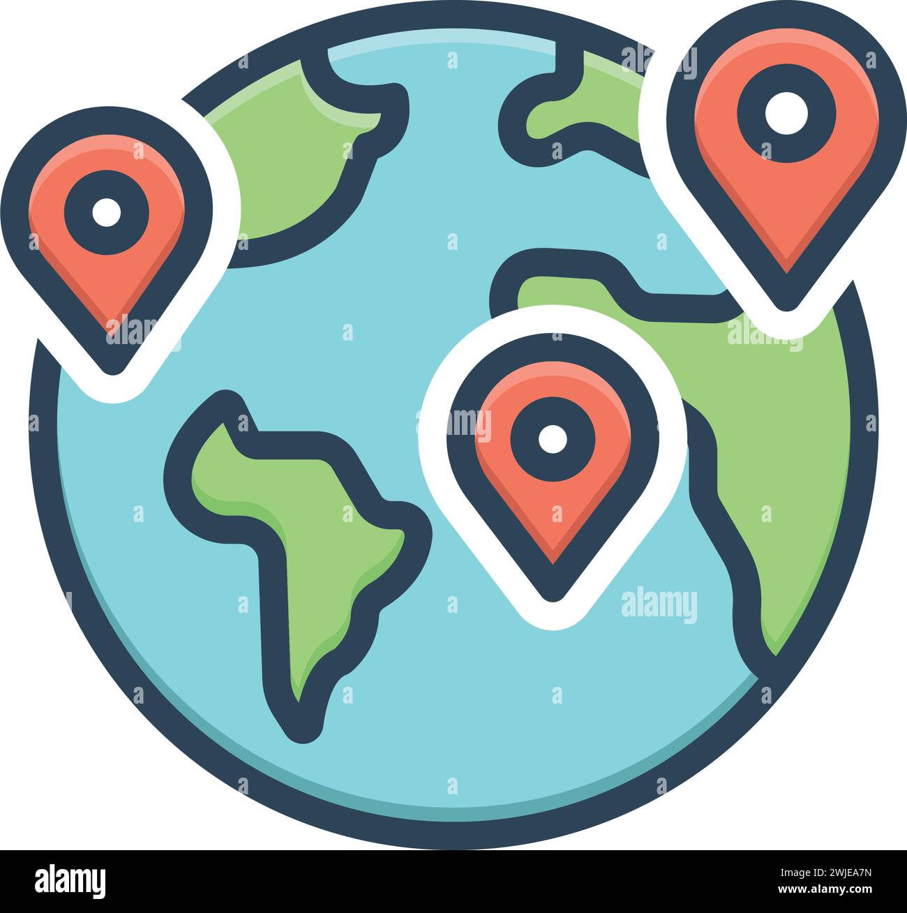 Icon for geographical,geological Stock Vector Image & Art - Alamy
