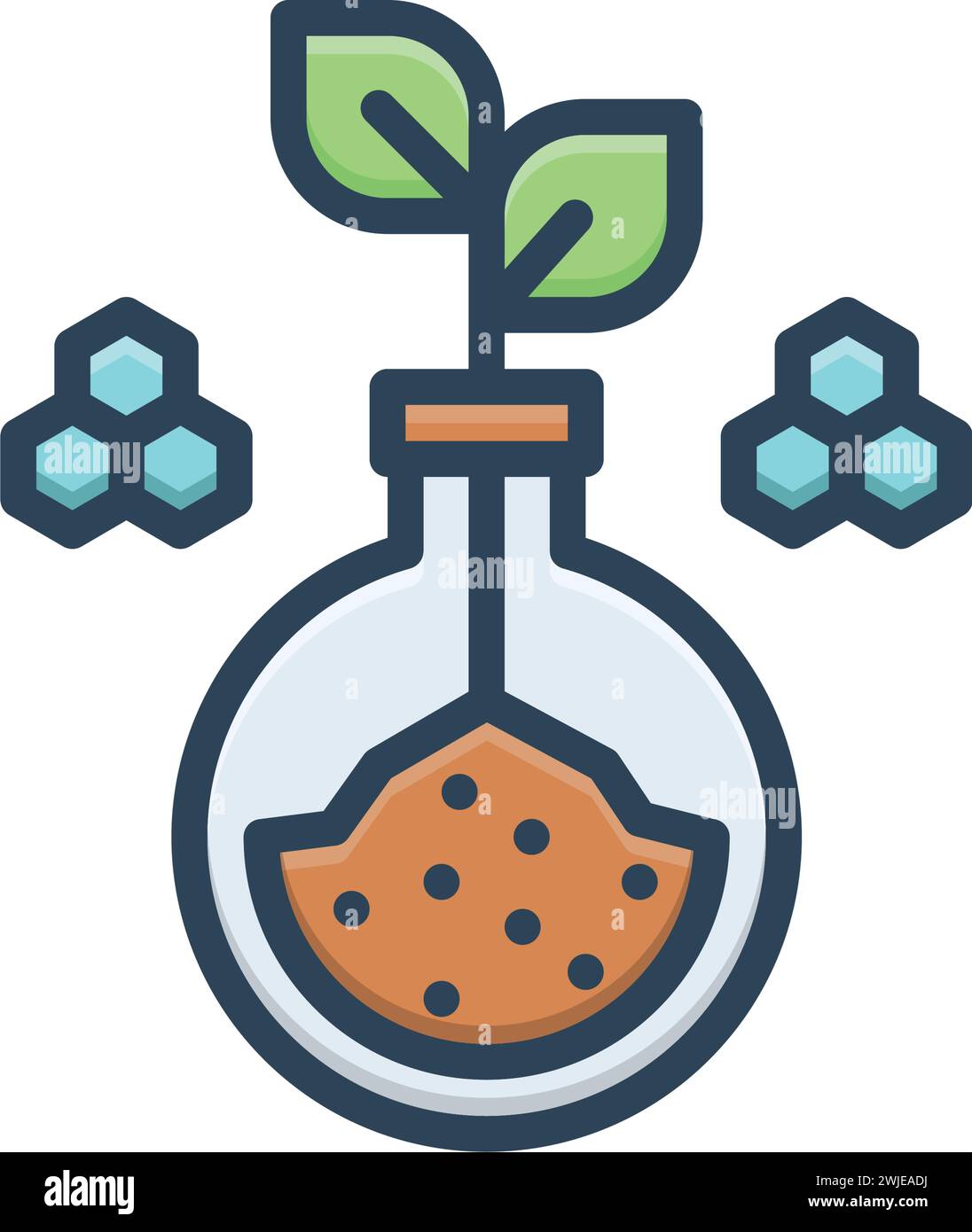 Plants laboratory vector biology science hi-res stock photography and ...