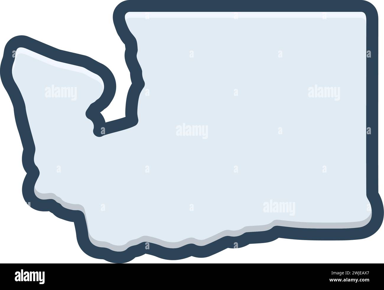Icon for washington,map Stock Vector Image & Art - Alamy