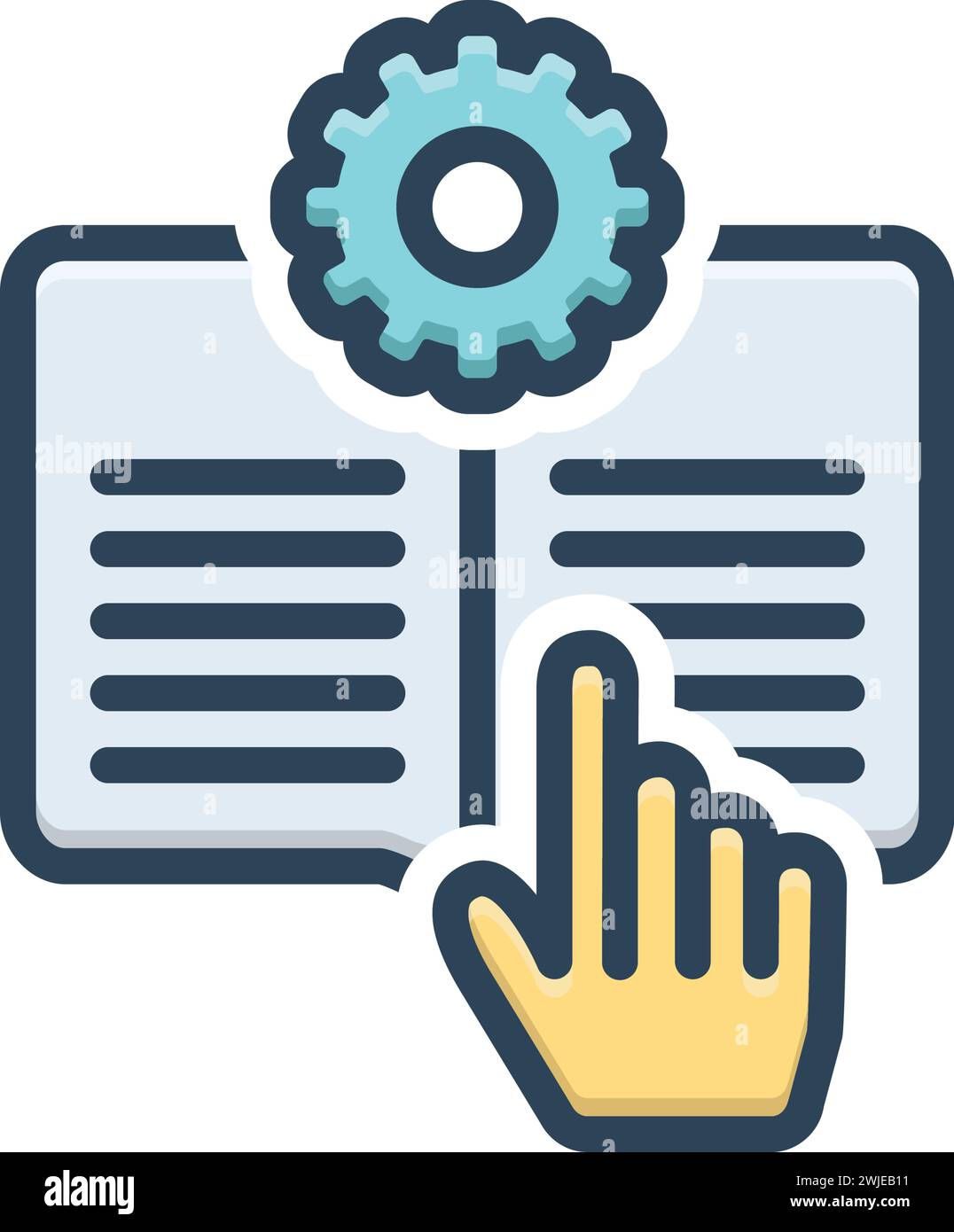 Icon for manuals,guide Stock Vector Image & Art - Alamy