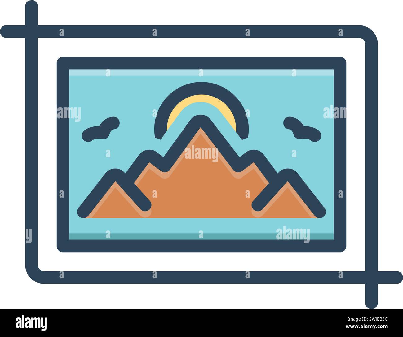 Icon for crop,photo Stock Vector Image & Art - Alamy
