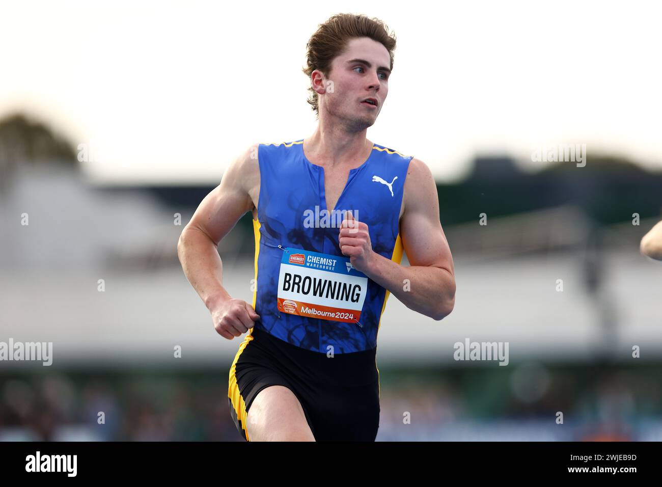 Melbourne, Australia. 15th Feb, 2024. Rohan Browning of Australia ...