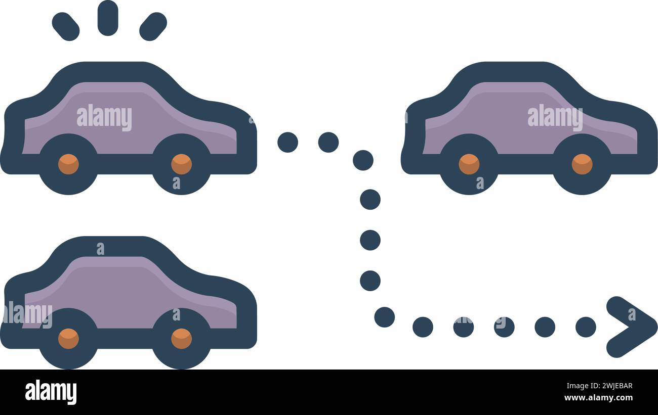 Icon for turned,car Stock Vector Image & Art - Alamy