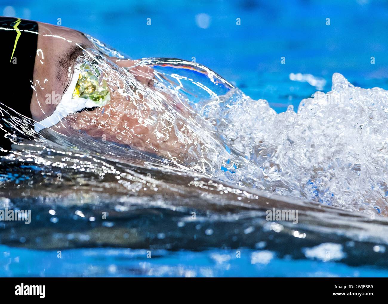 DOHA - Kai van Westering in action on the men's 200 back on the fifth ...