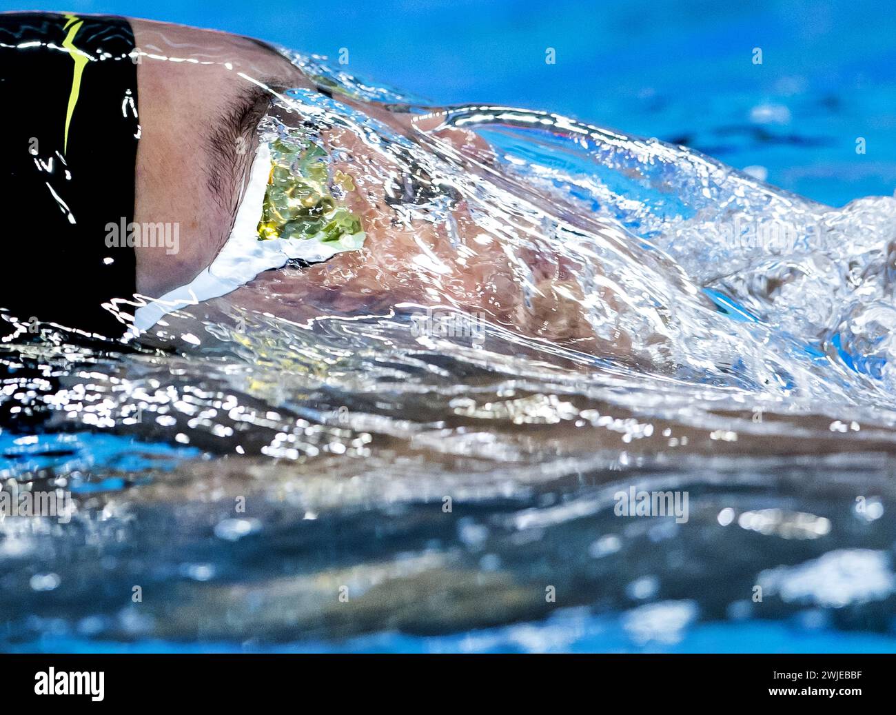DOHA - Kai van Westering in action on the men's 200 back on the fifth ...