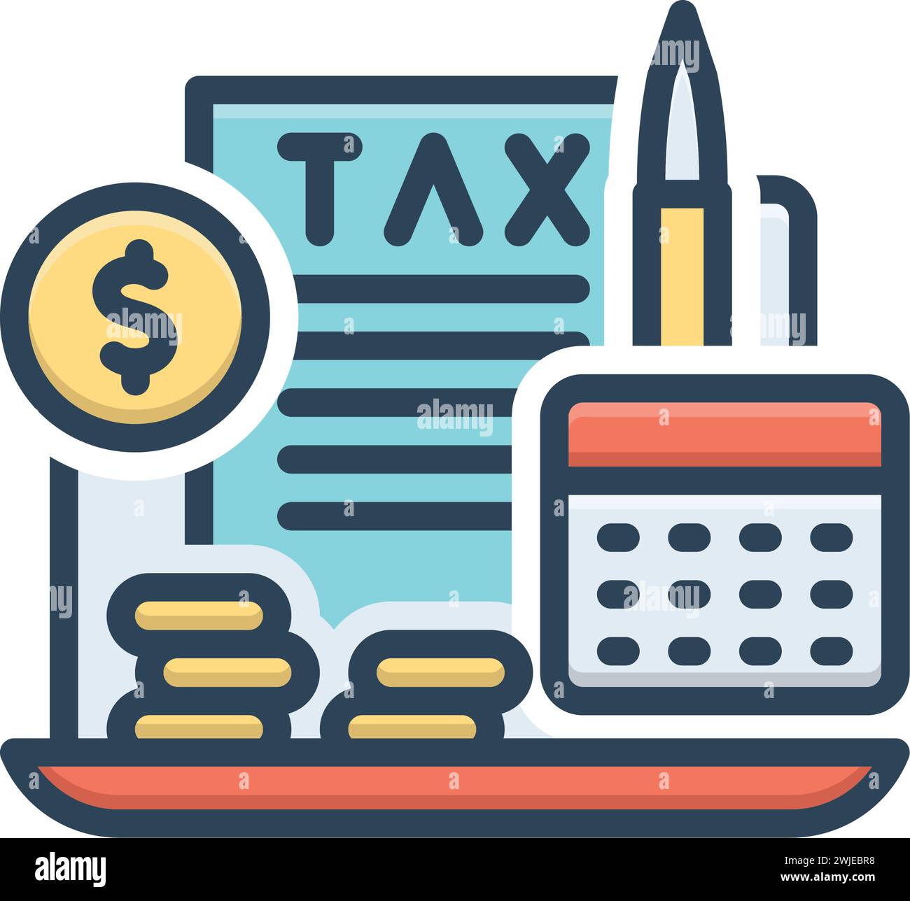 Fiscal calculation Stock Vector Images - Alamy
