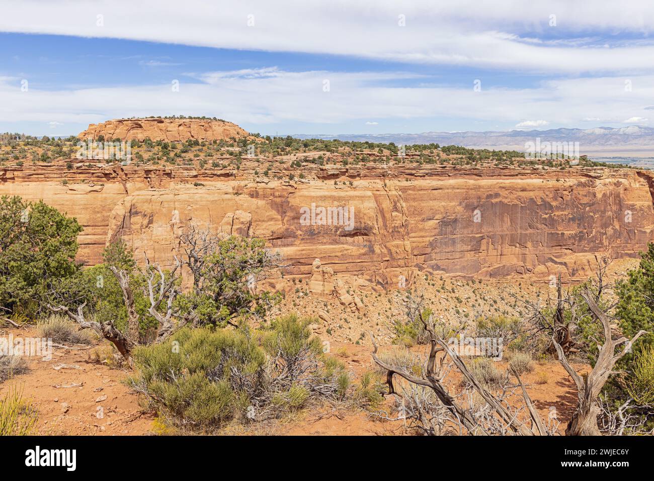 View of the Saddlehorn, seen from Independence Monument View in the ...