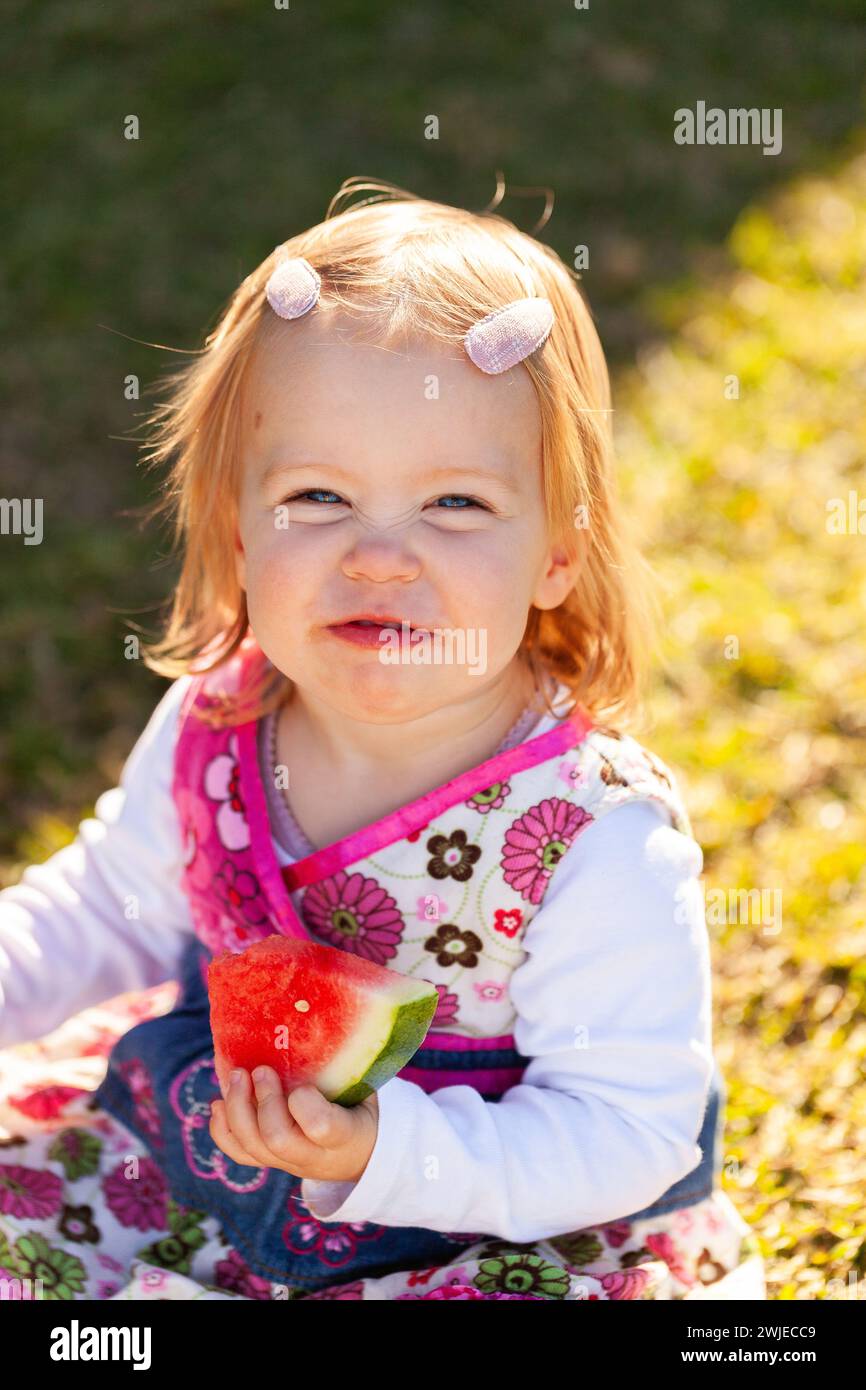 Child eating afternoon tea hi-res stock photography and images - Alamy