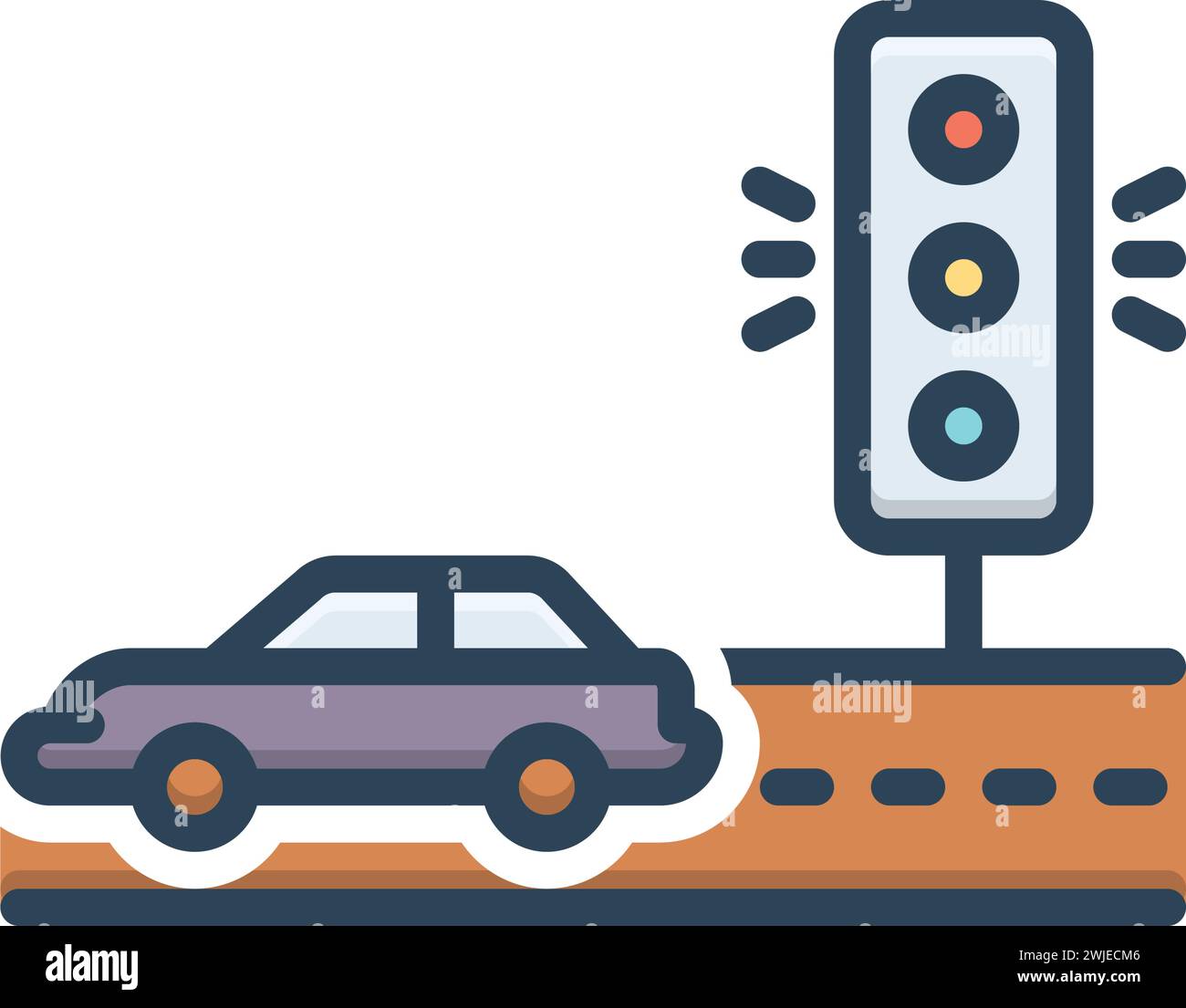 Footpath signal Stock Vector Images - Alamy