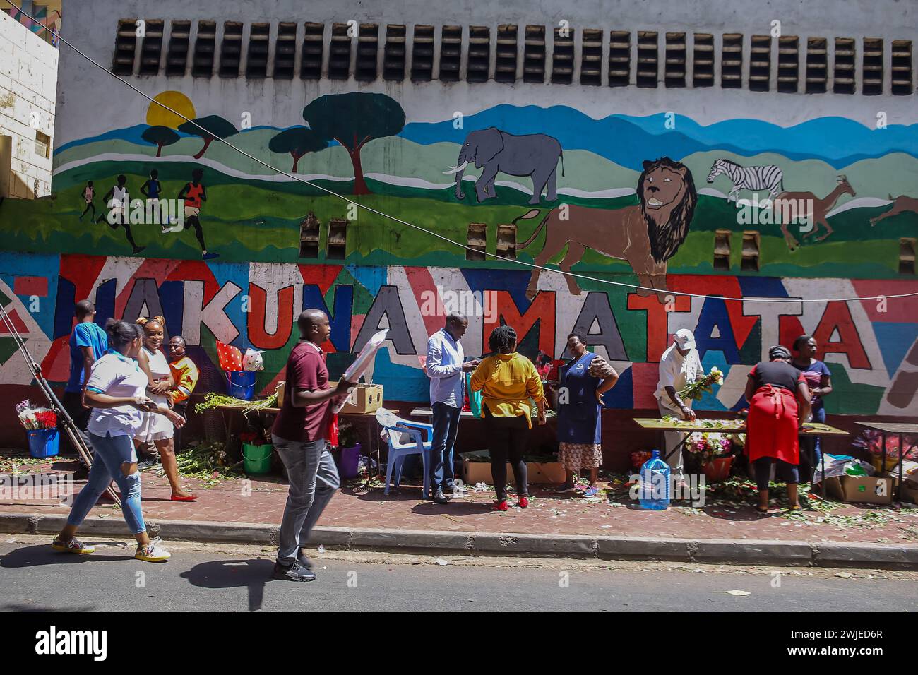 Nairobi city market wall hi-res stock photography and images - Alamy