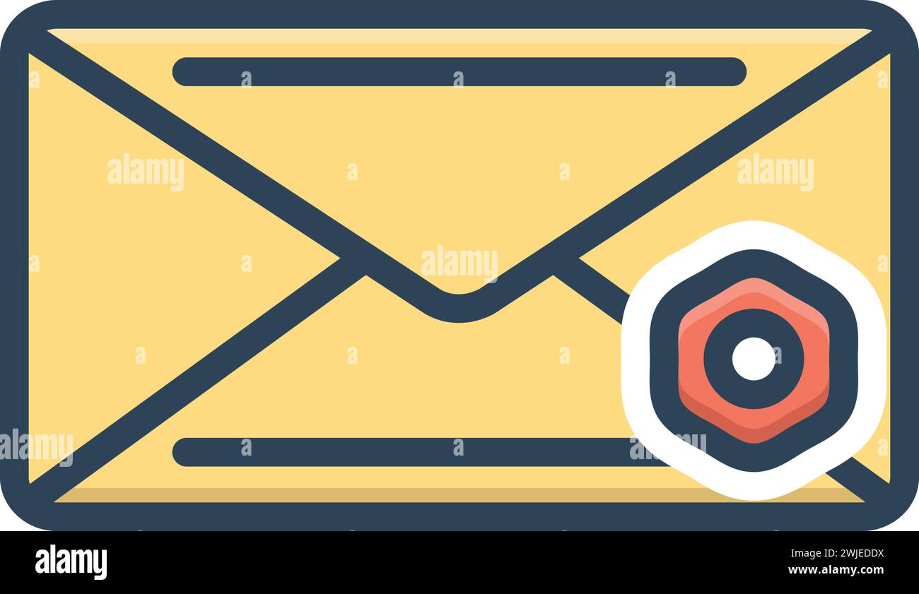 Icon for envelope,covering Stock Vector Image & Art - Alamy