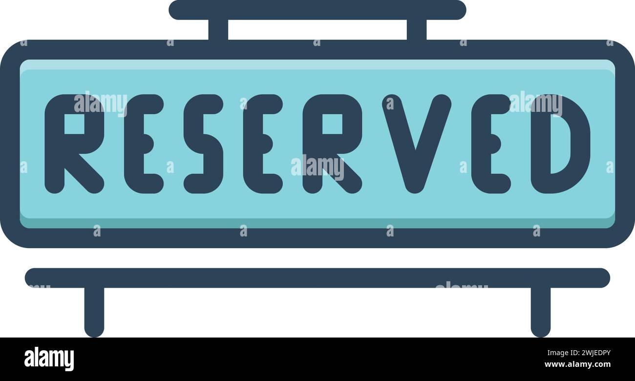 Reserved reservation Stock Vector Images - Alamy