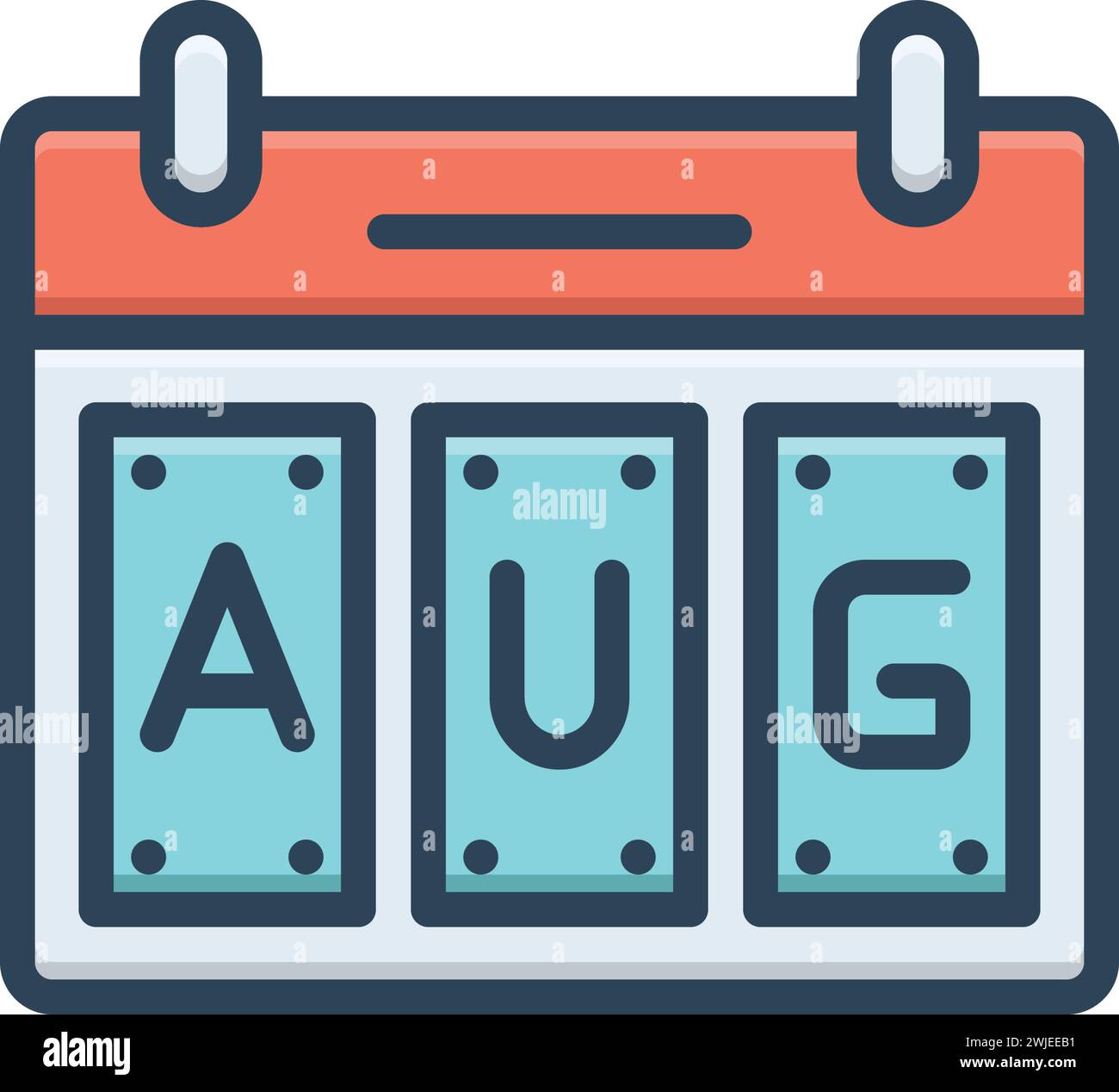 August month Stock Vector Images - Alamy