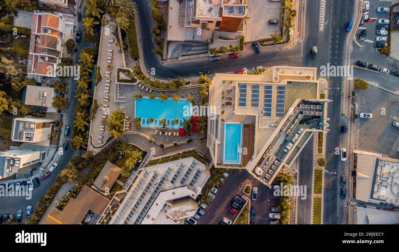 Aerial view seaside coastal hotels hi-res stock photography and images ...