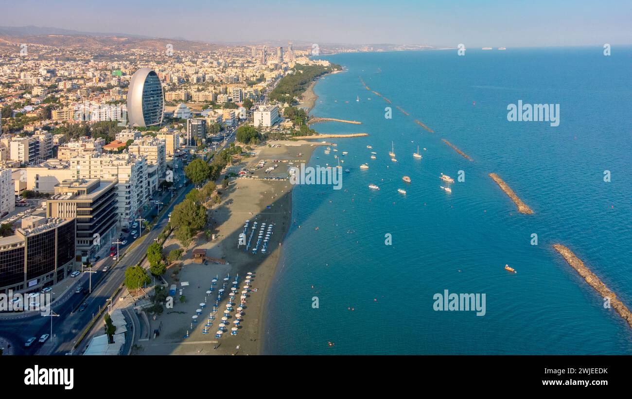 The cityscape of Limassol with the Oval. Cyprus Stock Photo - Alamy