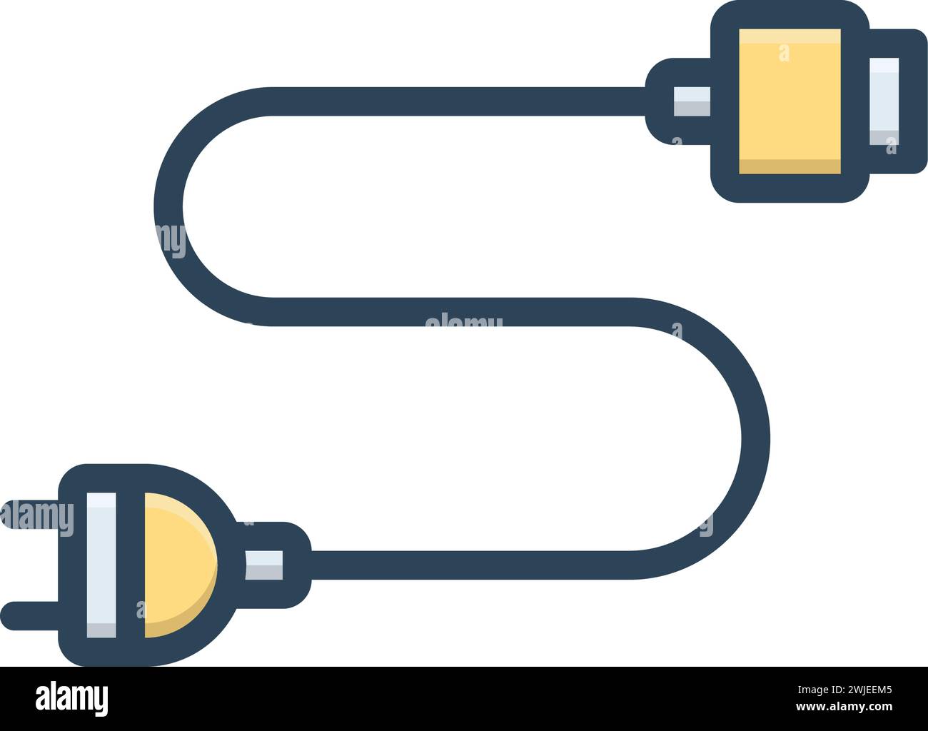 Icon for wired,cable Stock Vector Image & Art - Alamy