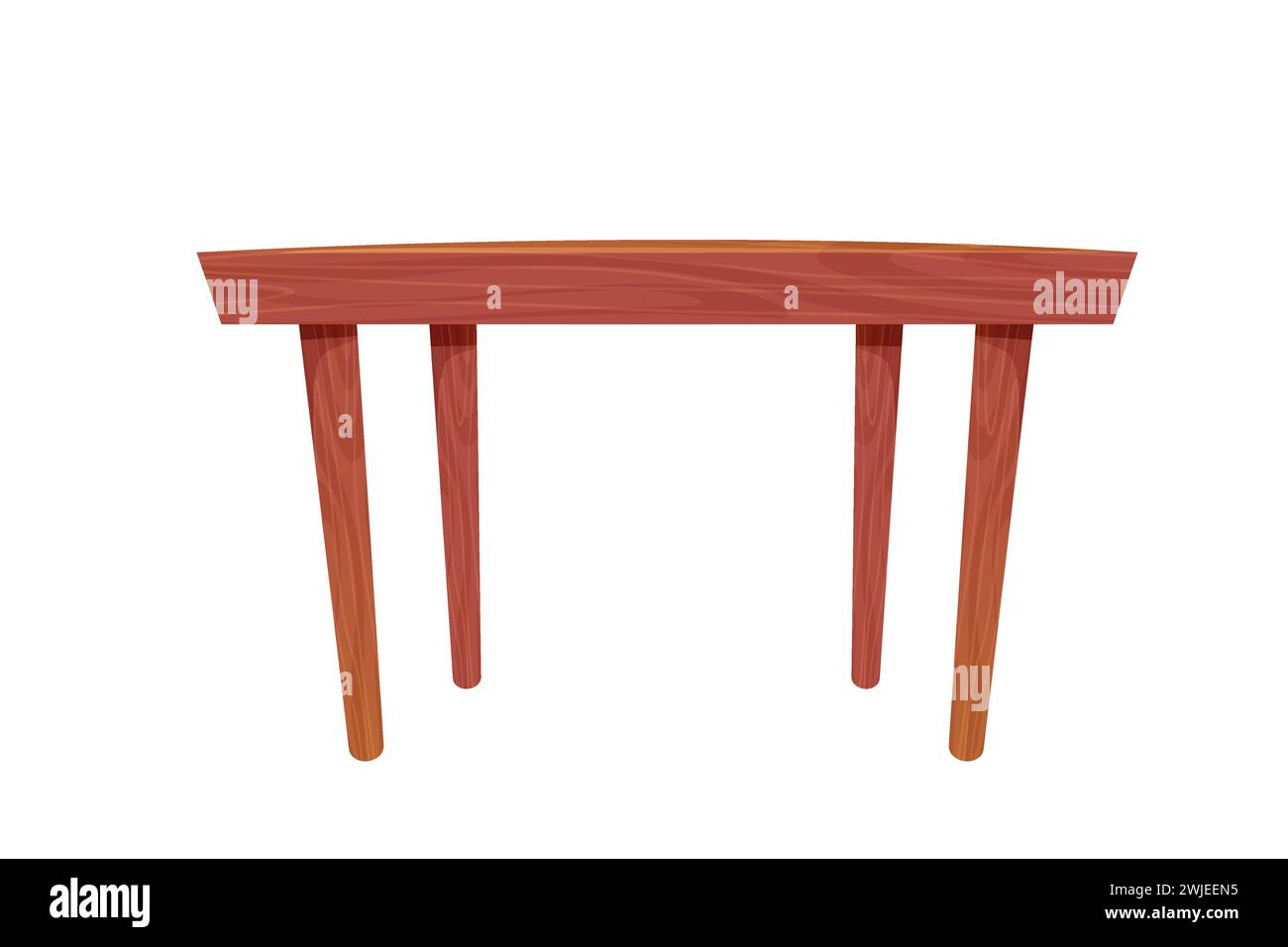 Picnic table wooden furniture, wood desk with leg, rustic construction ...