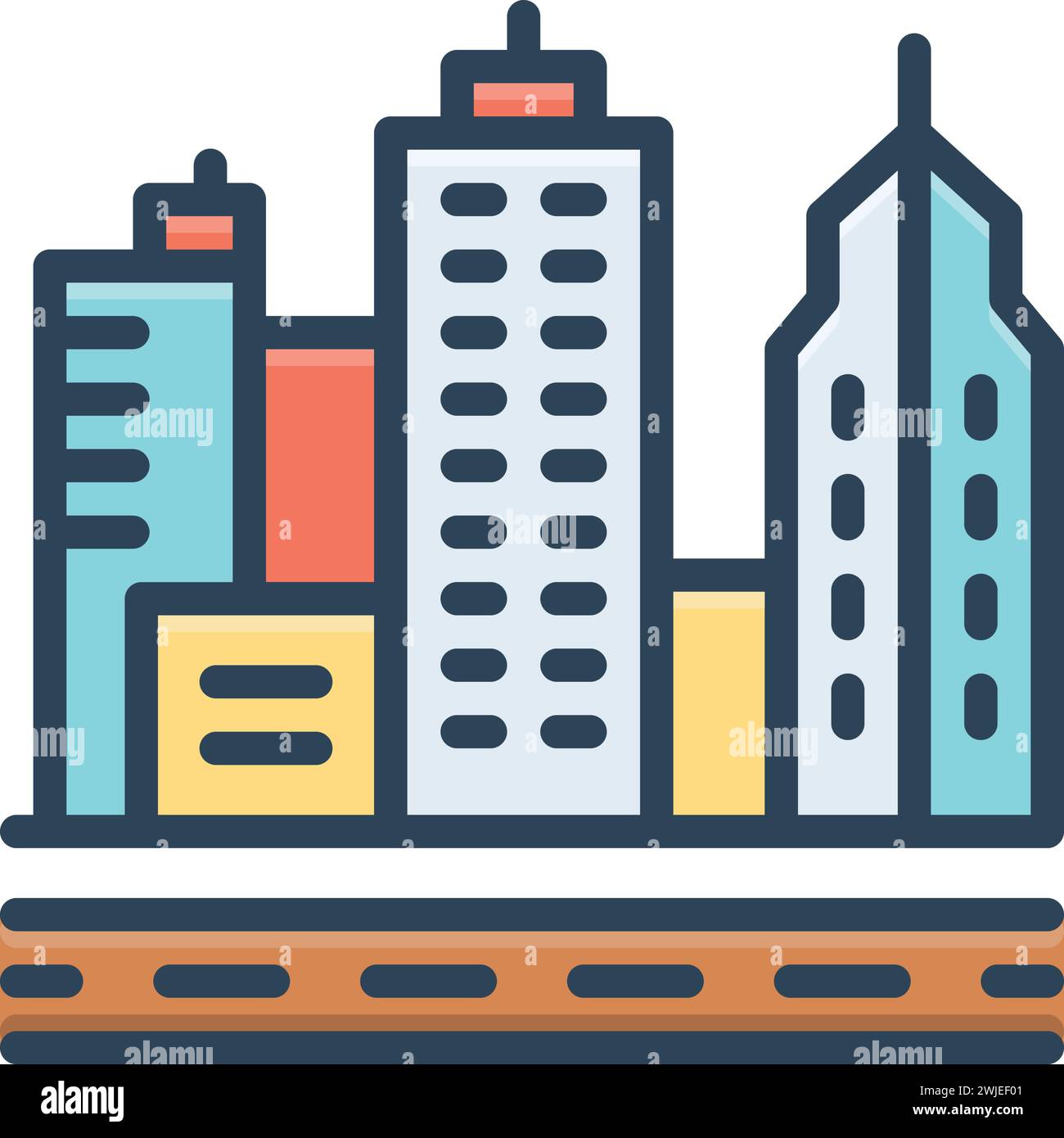 Downtown cities Stock Vector Images - Alamy