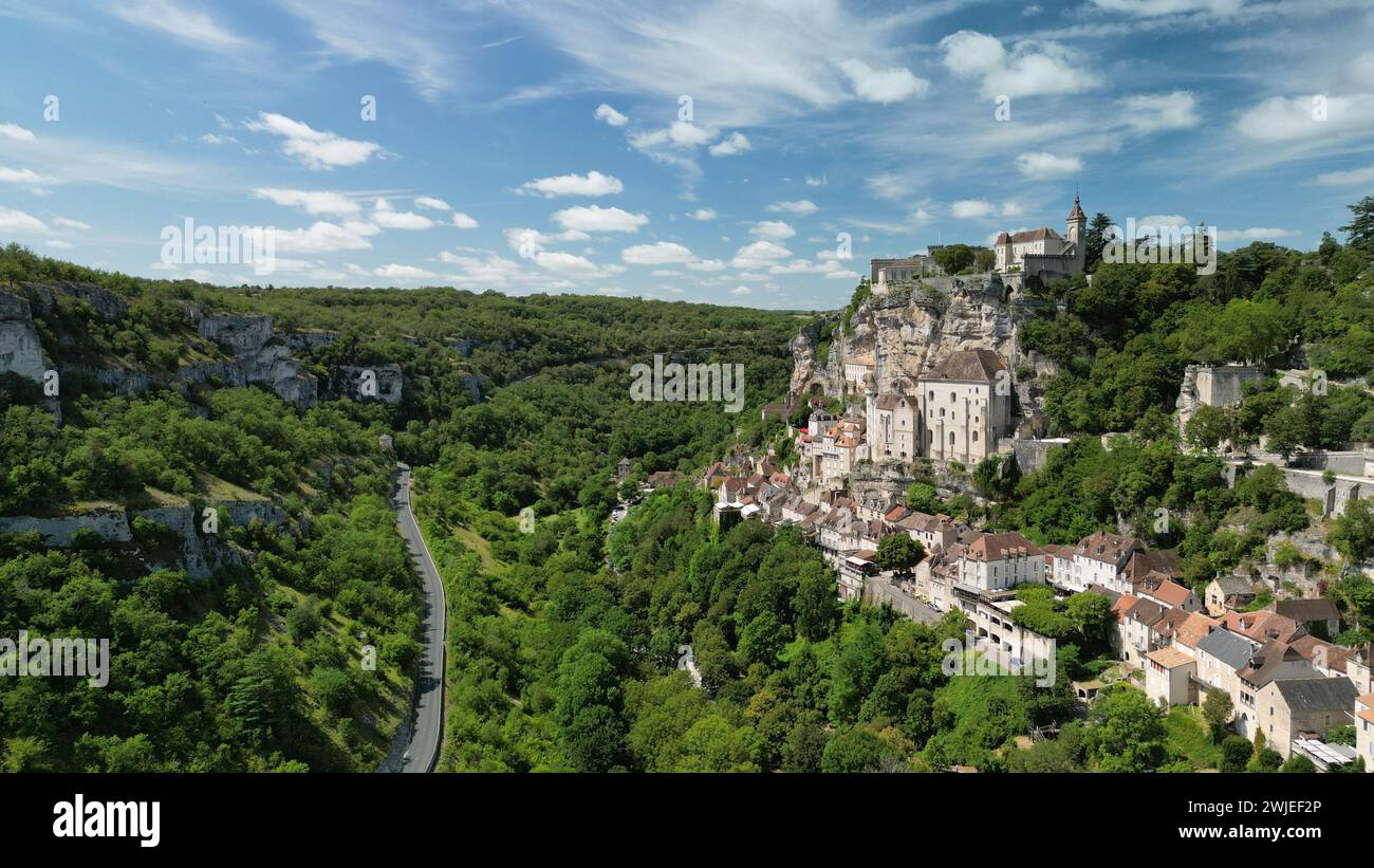 Rocamadour (south-western France): overview of the medieval village in ...
