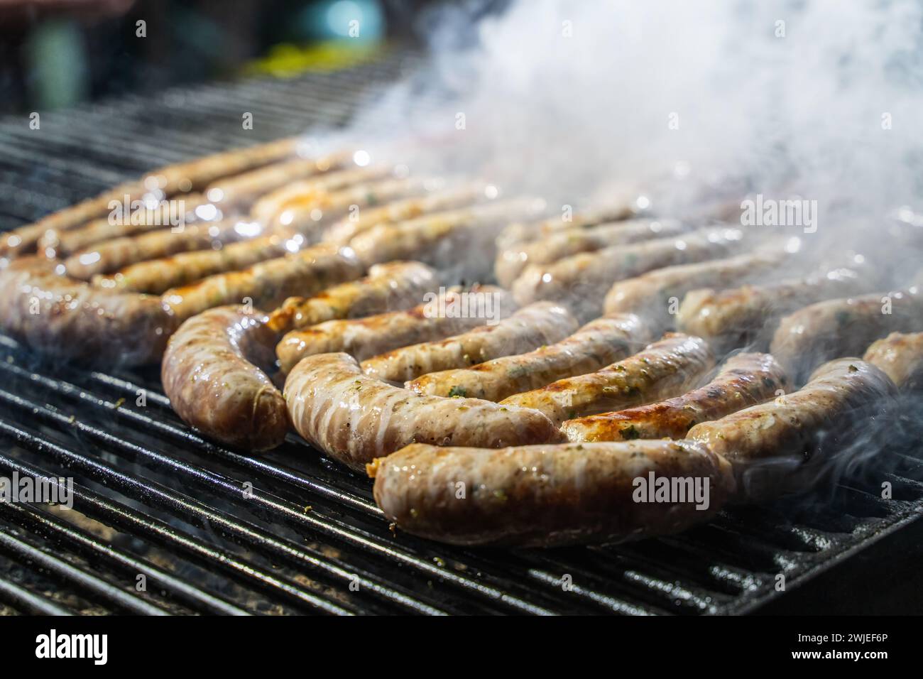 Sizzling bbq preparation close up hi-res stock photography and images ...