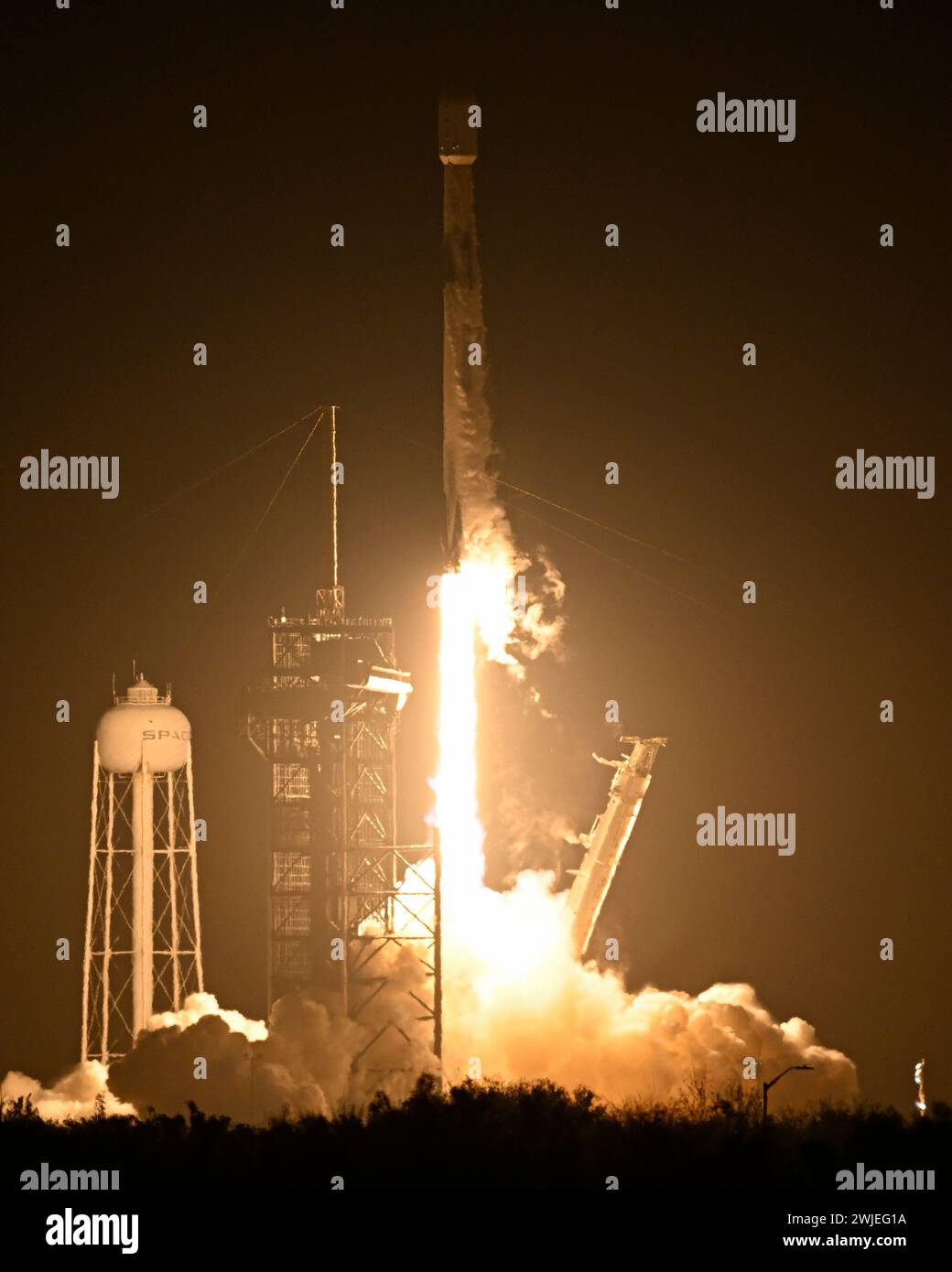 A SpaceX Falcon 9 rocket launches the Intuitive Machines' IM-1 as part ...