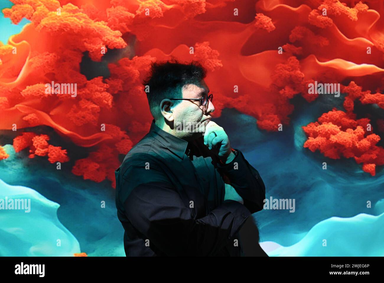 Serpentine North, London, UK. 15th Feb, 2024. (photograph of the artist ...