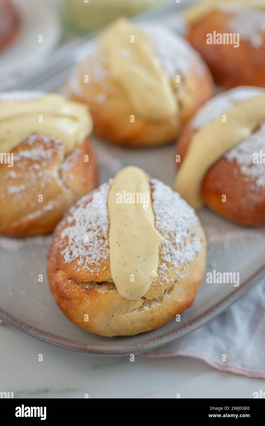 Maritozzo is italian roman breakfast sweet Stock Photo - Alamy