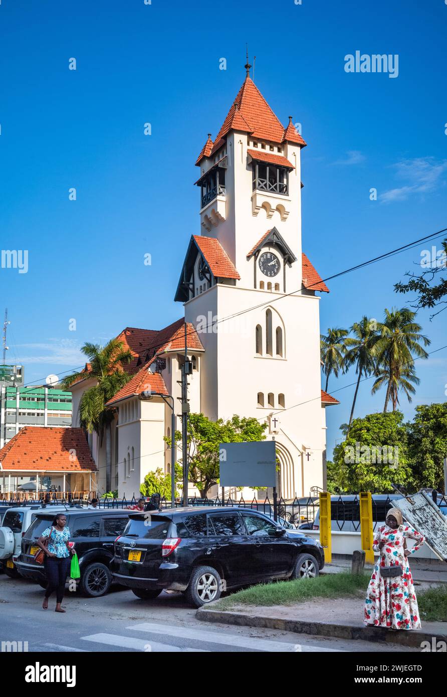 The exterior of the evangelical Azania Front Lutheran Church in Dar es ...