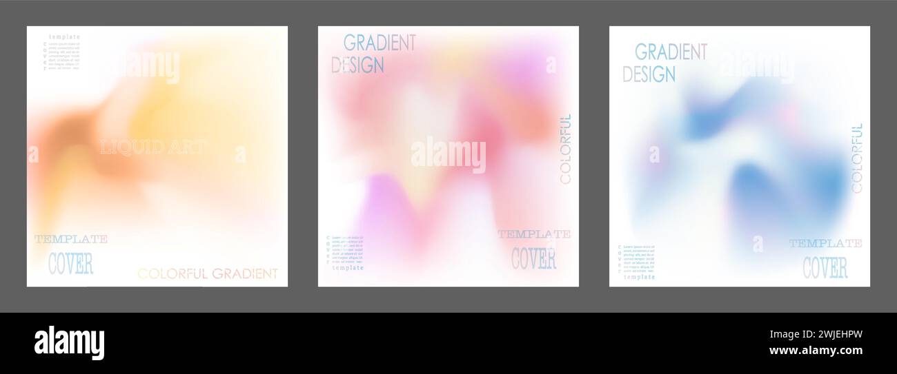 The gradient. A colorful template for the cover, poster, banner and ...