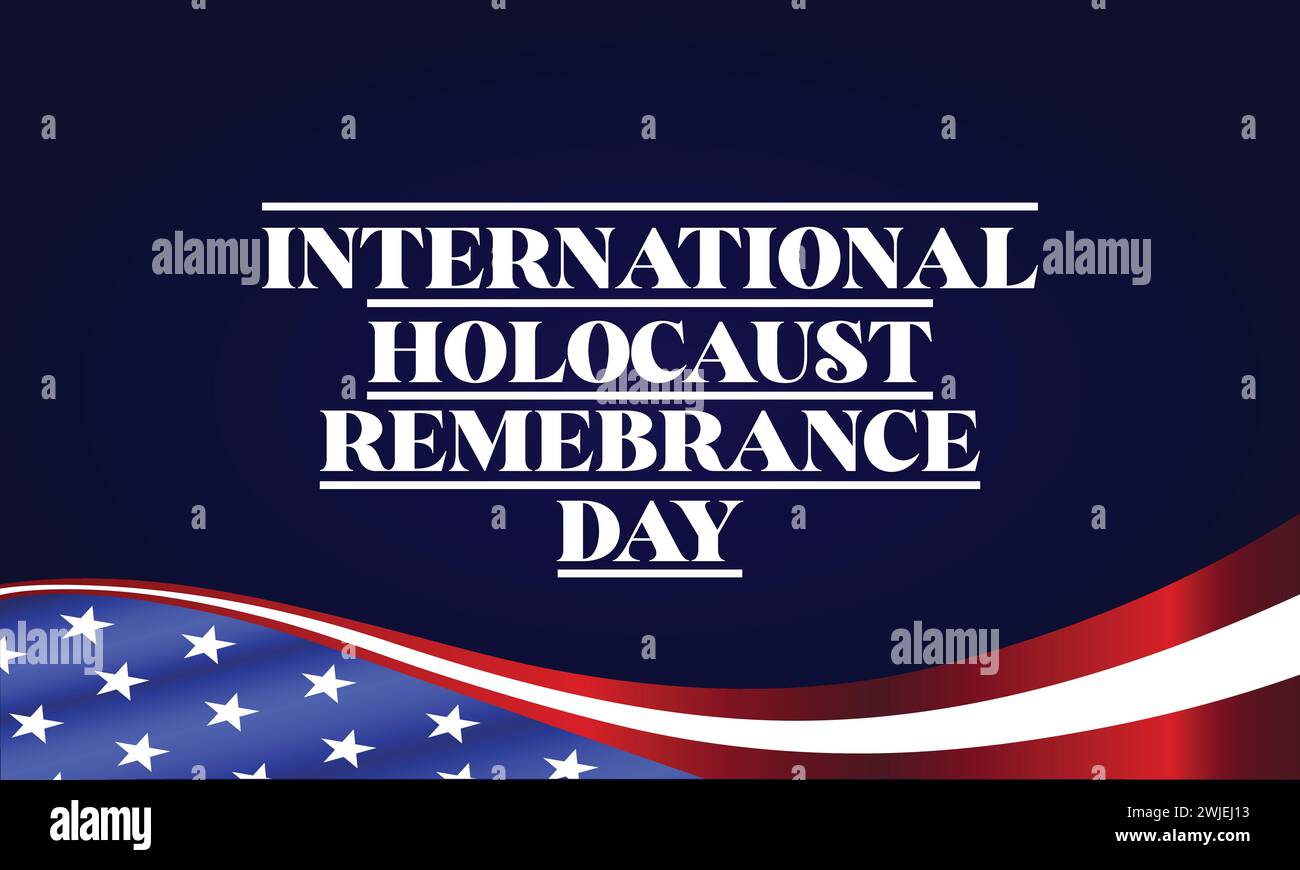 International Holocaust Remembrance Day text with usa design Stock ...