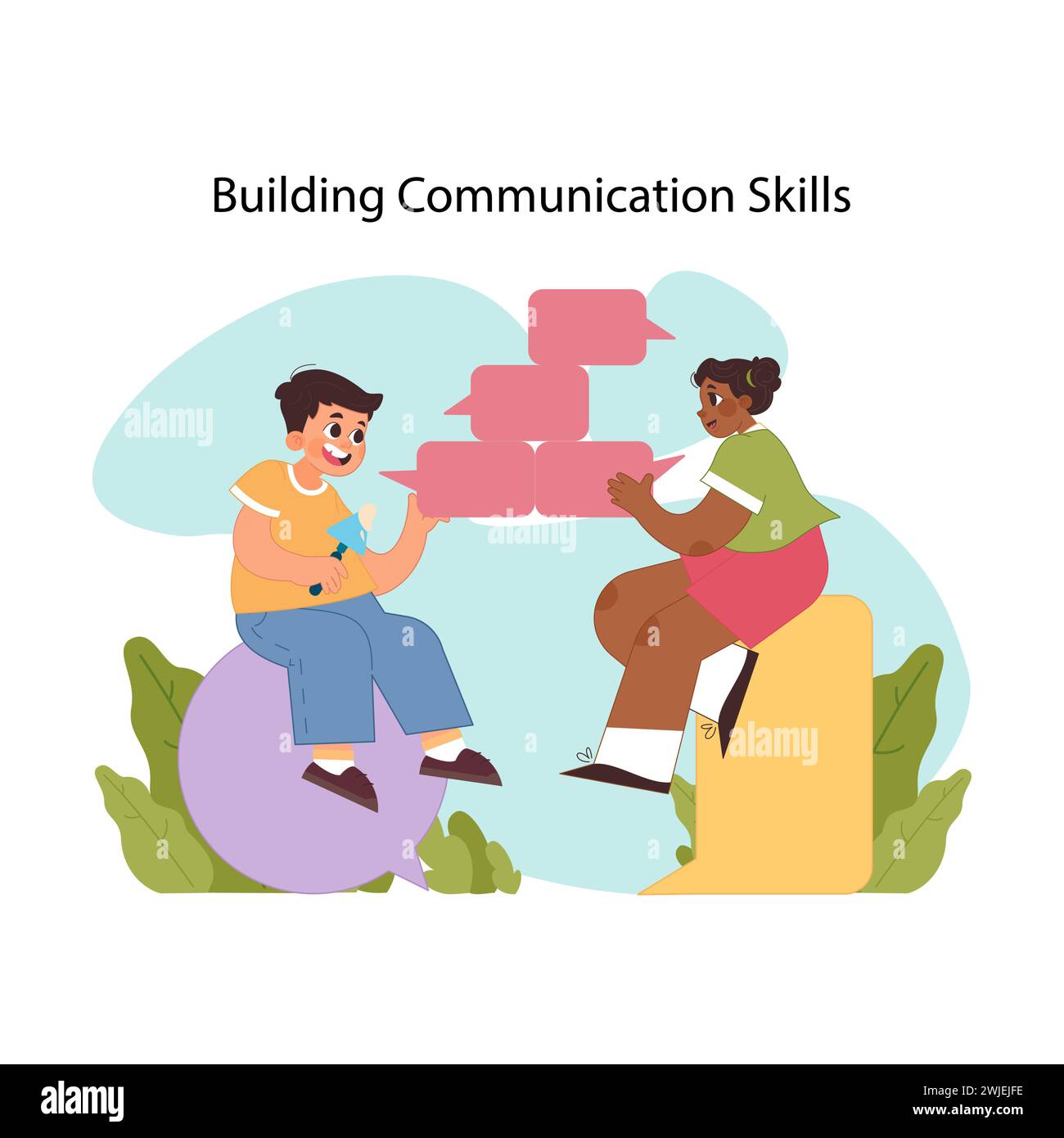 Verbal engagement Stock Vector Images - Alamy