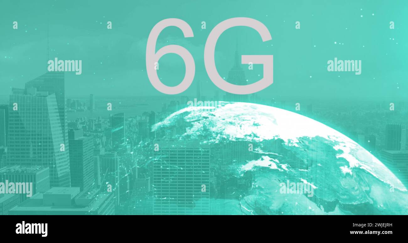 6g technology concept digital connections hi-res stock photography and ...