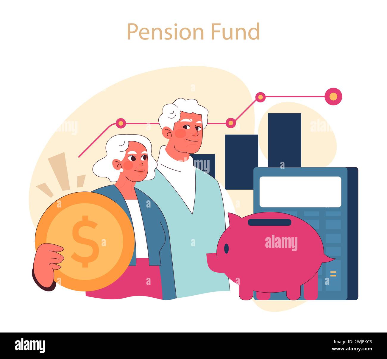 Retirement fund health investment Stock Vector Images - Alamy